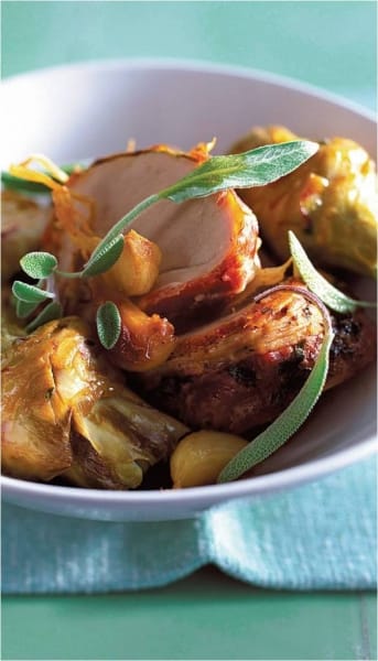 Recette Filet mignon de porc laqué au miel de soja, polenta aux champignons